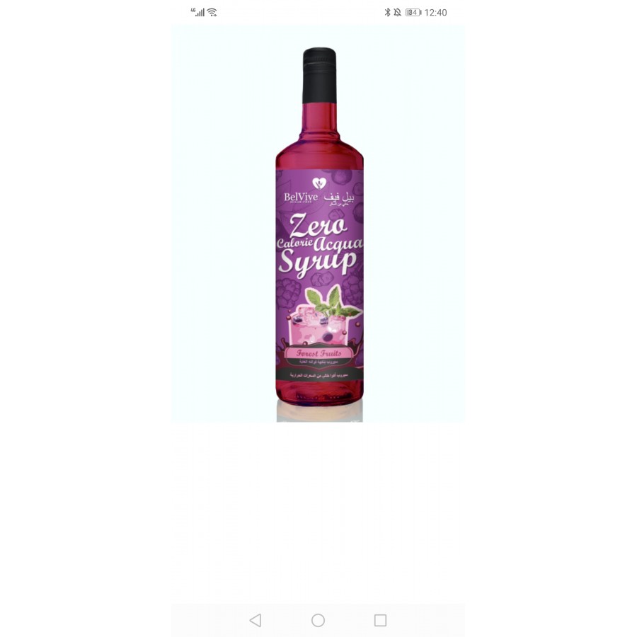 Forest fruits syrup BelVive 1000 ml