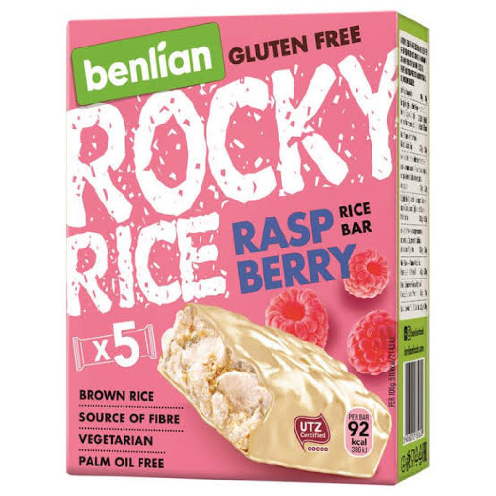 Benlian Rocky Rice Bar Raspberry Flavor - 90g