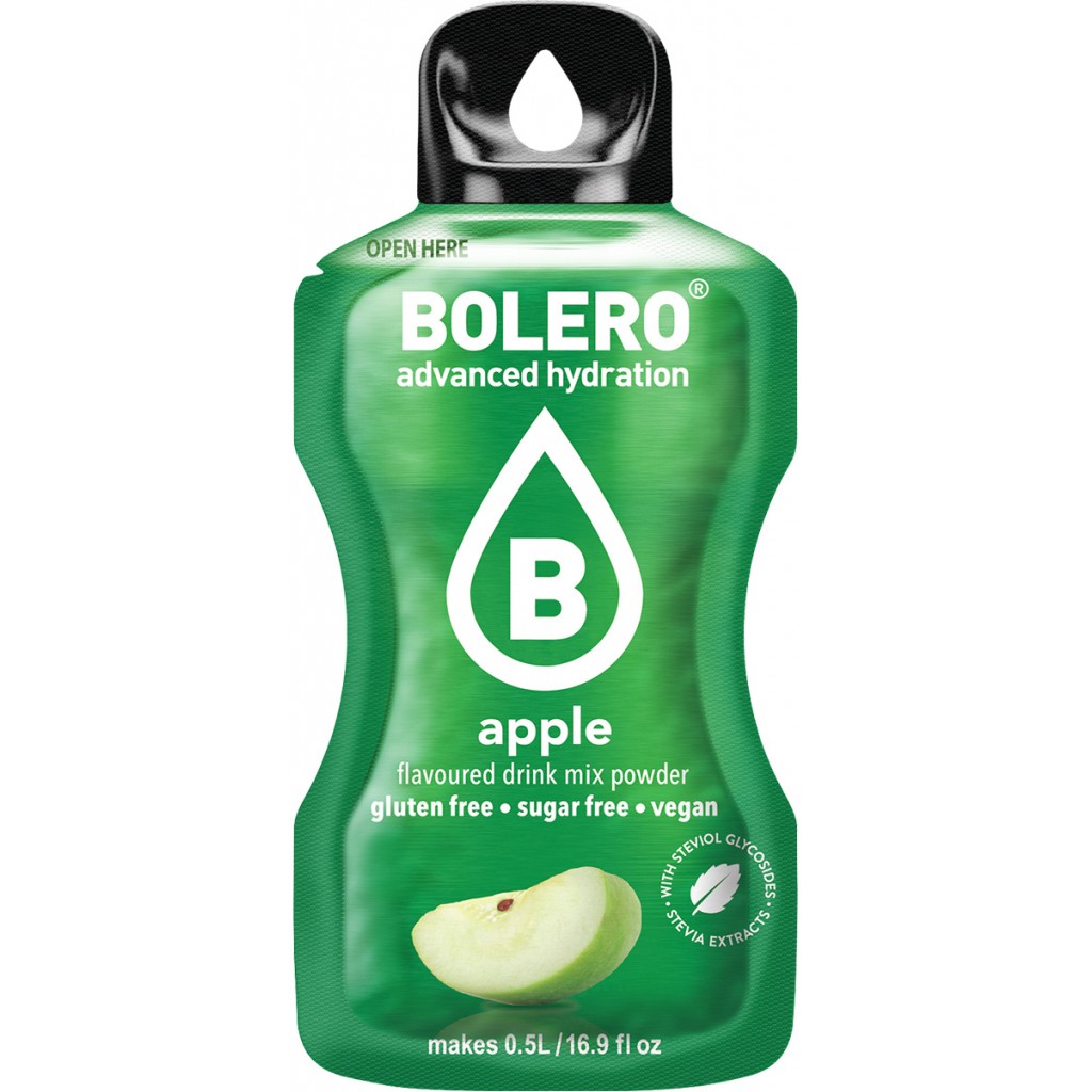 Bolero Water Flavoring Sachets Apple Flavor - 12x3g sachets