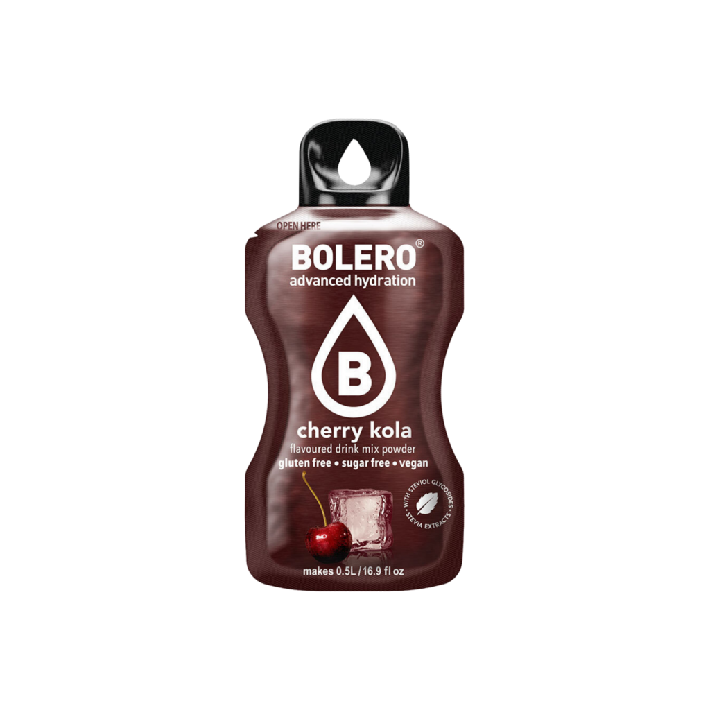 Bolero Water Flavoring Sachets Cherry Kola Flavor - 12x3g sachets