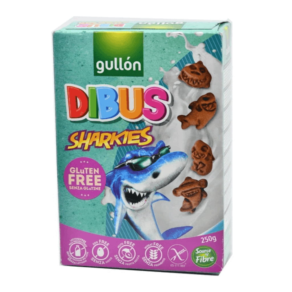 Gullon Dibus Sharkies Free Gluten 250g rich in fiber