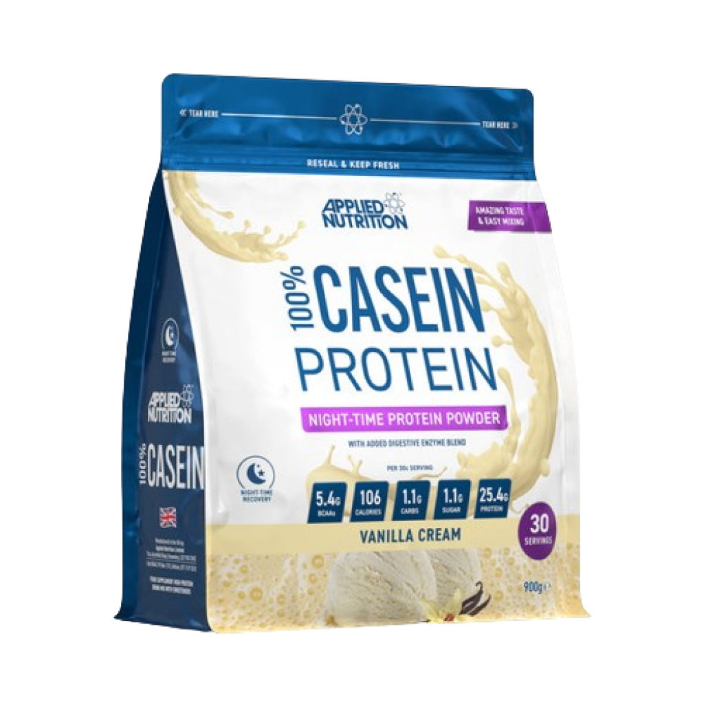 Applied Nutrition Casein Protein Powder Vanilla Cream Flavor - 900g