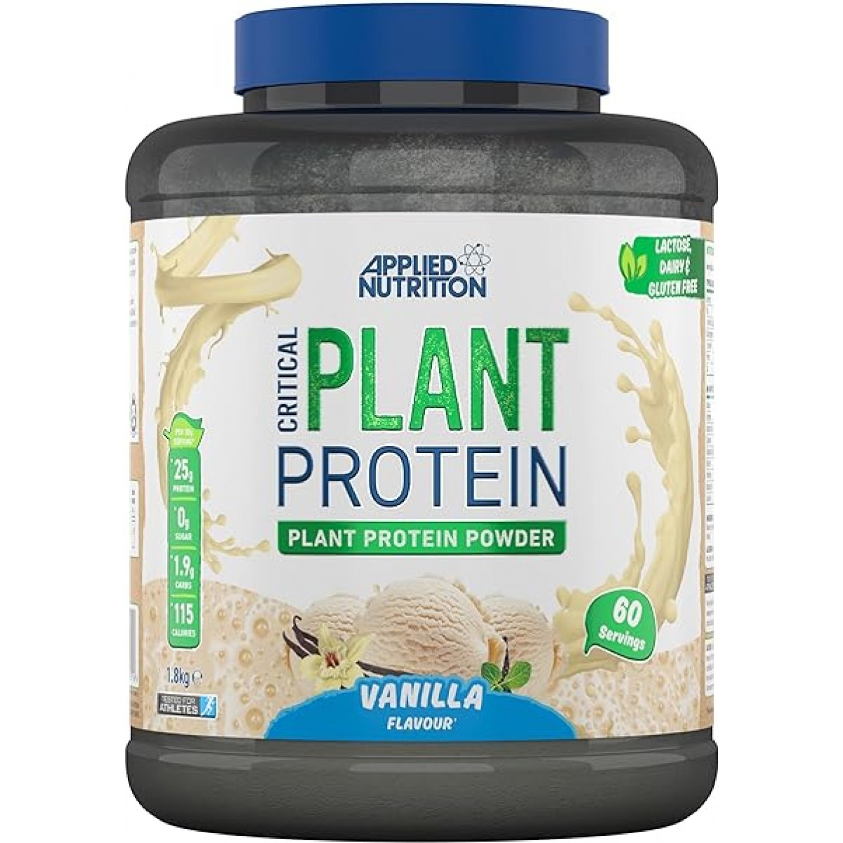 Applied Nutrition Critical Plant Protein Powder Vanilla Flavor - 1.8 kg