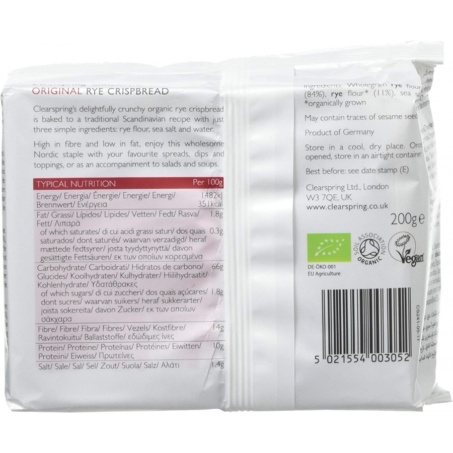 Organic Rye Crispbread Clearspring