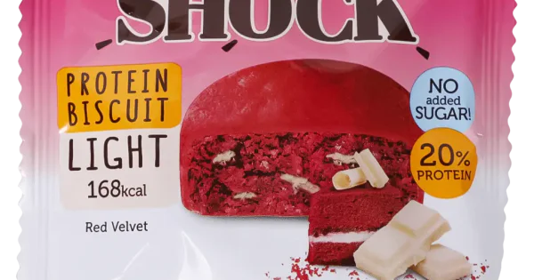 بسكويت بروتين ريد فيلفت فيتنس شوك - biscuits