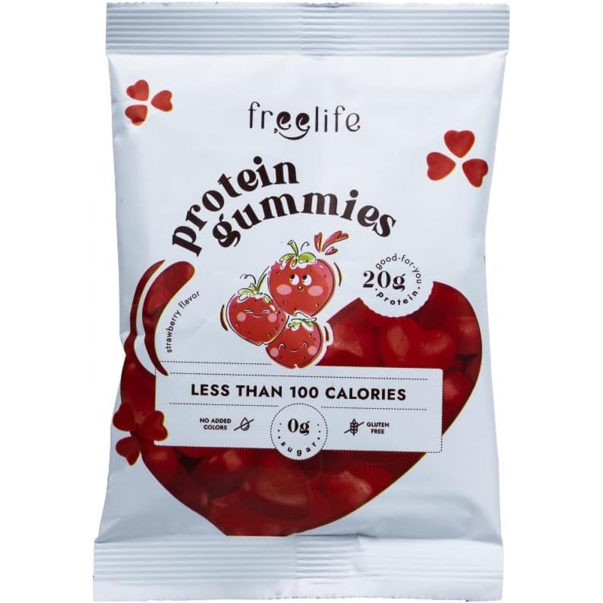 Free Life Protein Gummies Strawberry Flavor - 32 g