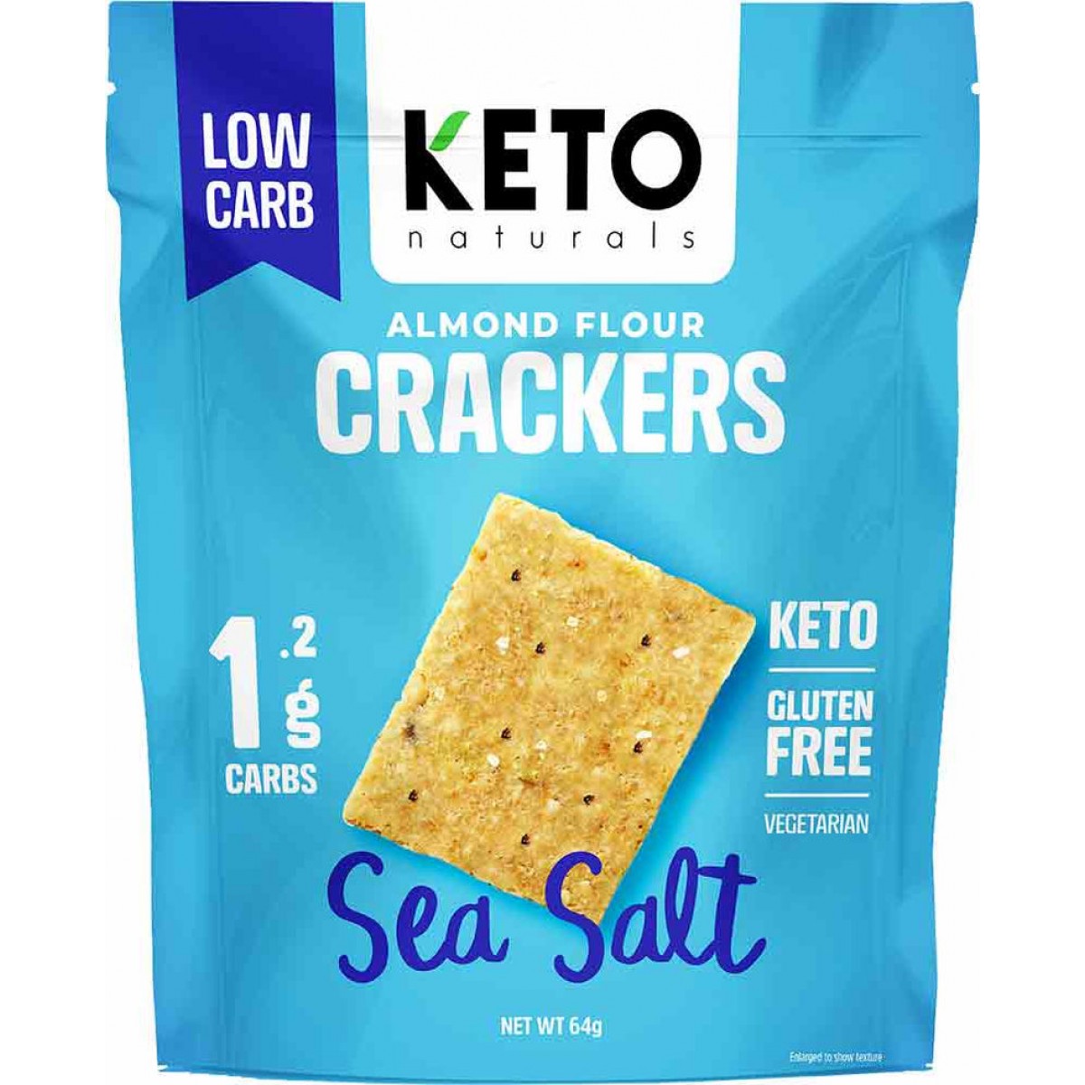 Keto Naturals Crackers Sea Salt Flavor - 64 g