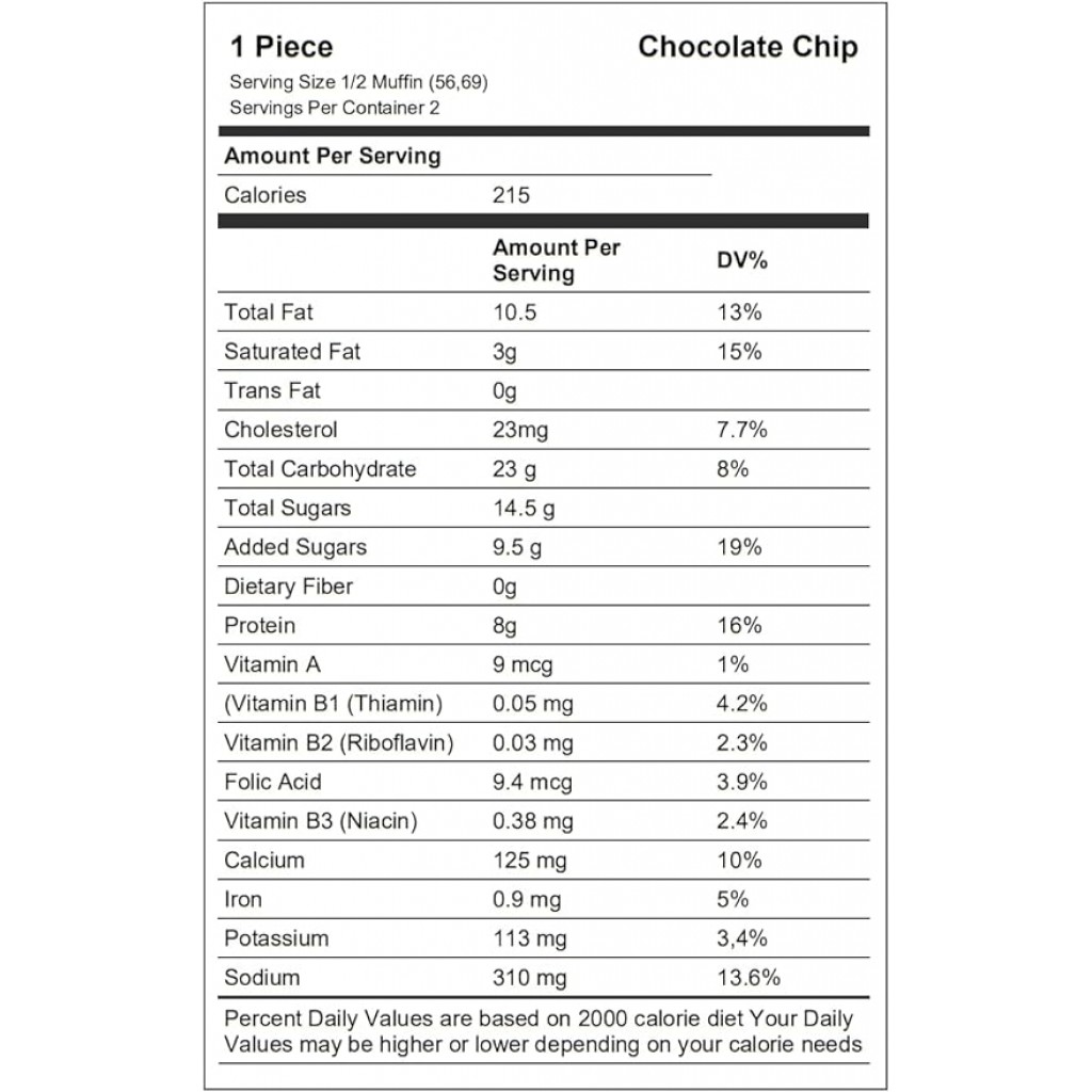 Laperva The Complete Muffin Chocolate Chip Flavor - 113 g