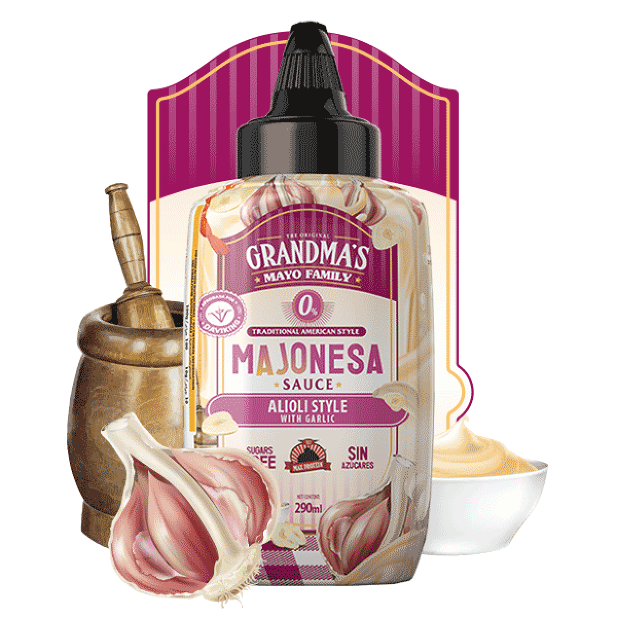 Max Protein Grandmas Mayo Family Majonesa Sauce - 290 ml