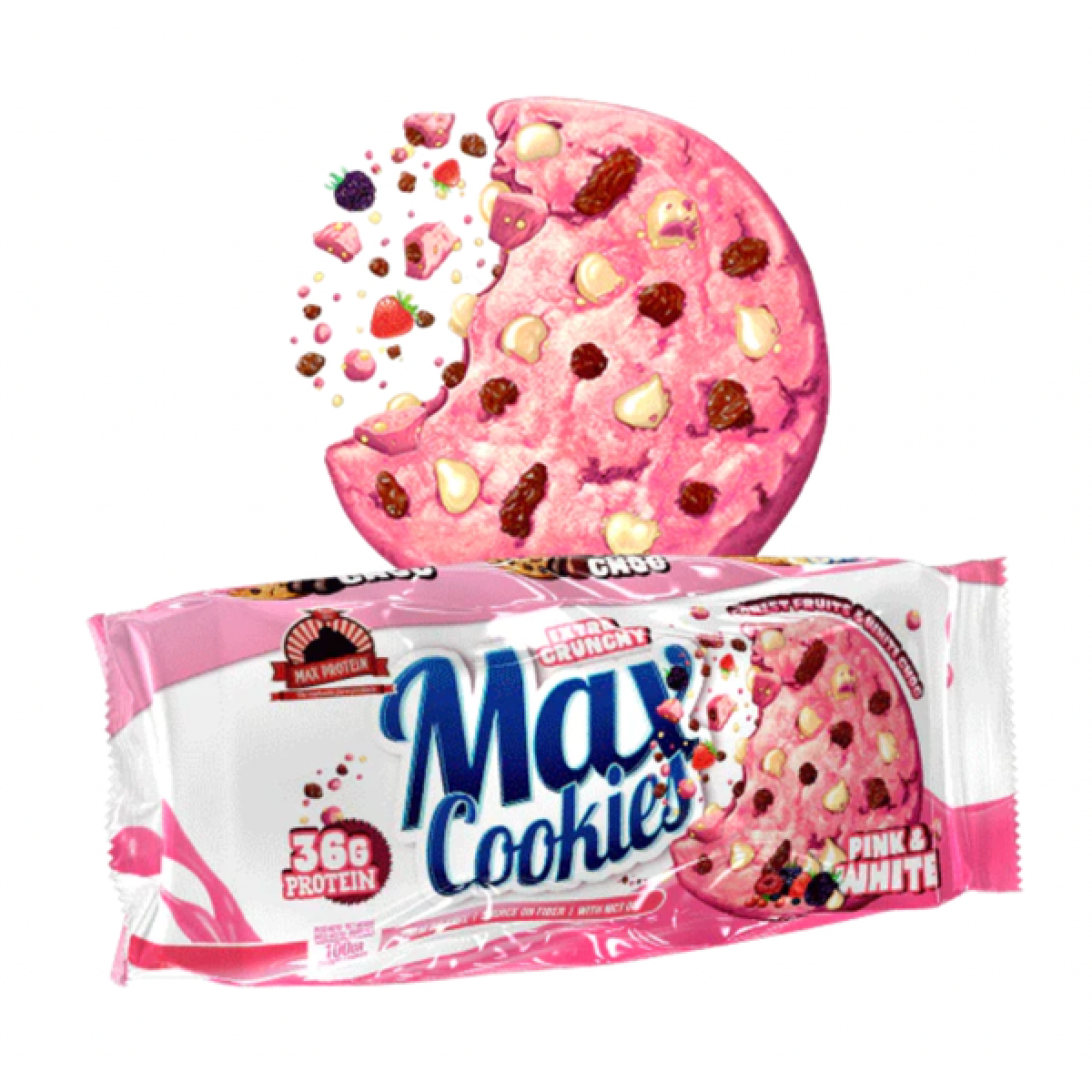 Max Protein Pink And White Protein Cookies - 100 g