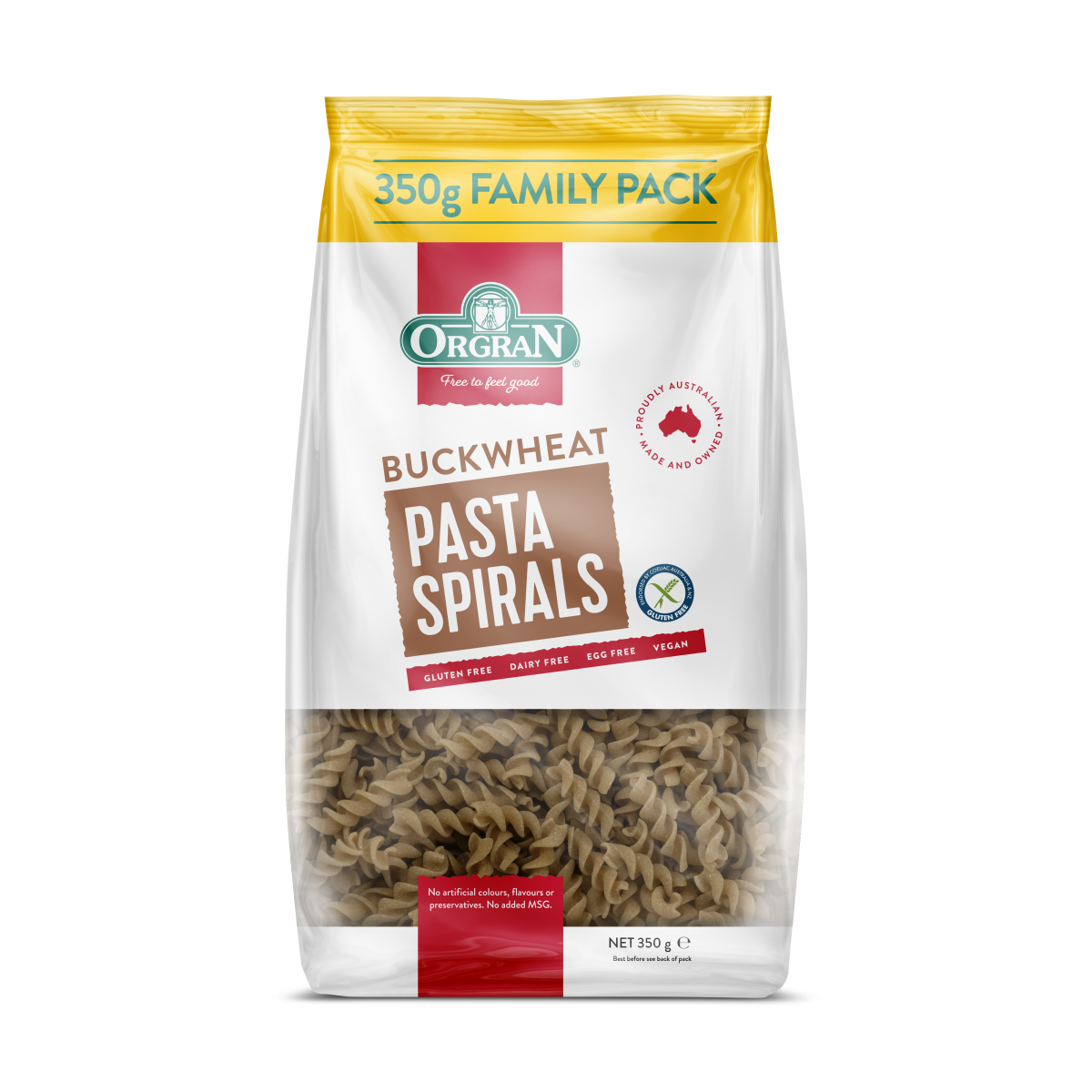 Orgran Pasta Buckwheat Spirals